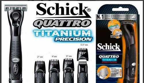Бритва Schick Quattro Titanium Precision новая