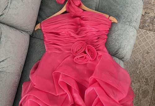 Платье вечернее розовое