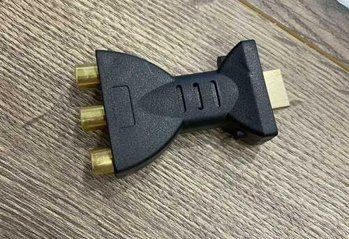 Новый адаптер-переходник gsmin RT-74 hdmi тюльпан