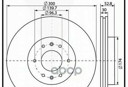Диск тормозной перед ADC1046V allied nippon