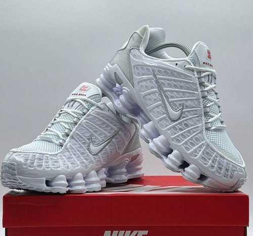 Кроссовки Nike Shox TL белые