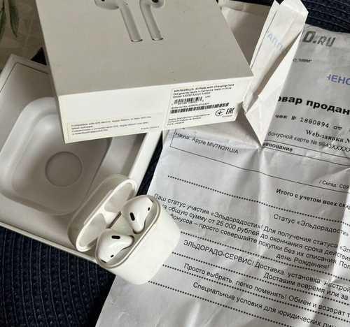 Наушники apple airpods