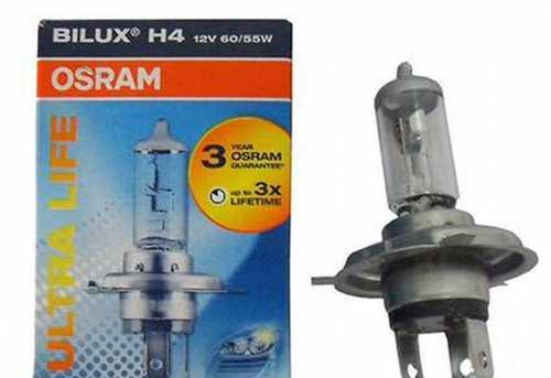 Автолампа osram H4 12V 60/55W P43t Ultra Life Time