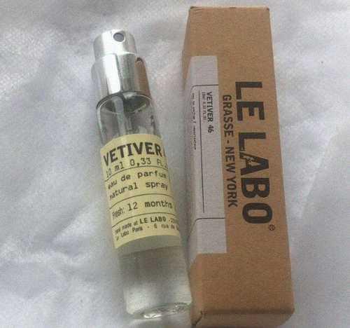 Туалетная вода LE labo Vetiver 46 10 мл пробник