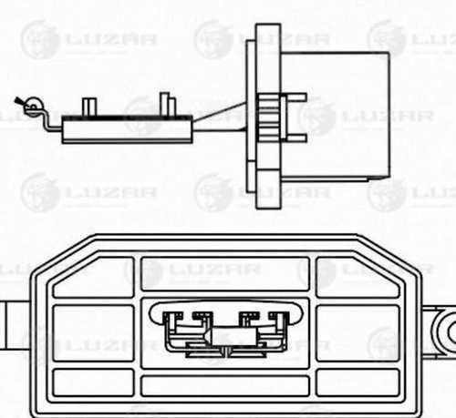 Luzar LFR 1014 Резистор э/вент. отопителя