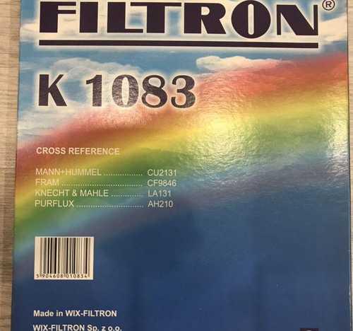 Салонный фильтр Filtron K 1083