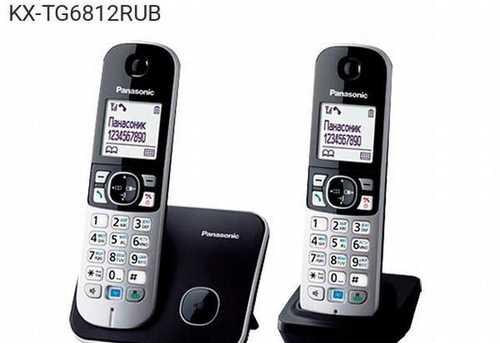 Dect-телефон Panasonic KX-TG6812RU Чёрный, KX-TG68