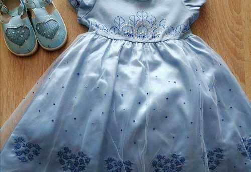 Красивое платье для девочки 2-3 года (92) фирмы De