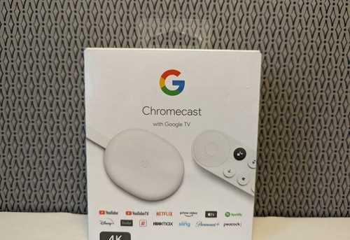 Тв-приставка Google Chromecast Google TV 4K новая