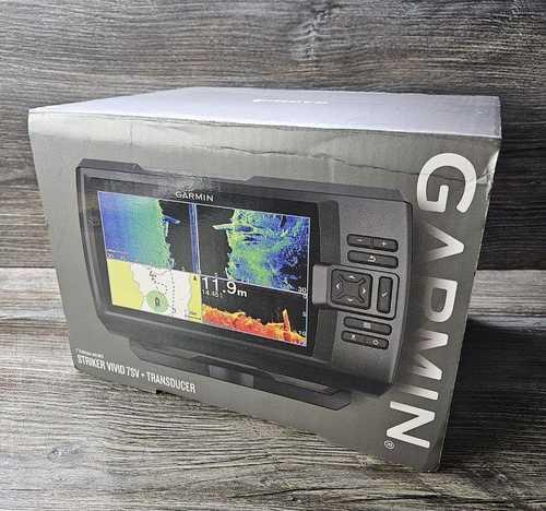 Эхолот garmin striker vivid 7sv с датчиком gt52