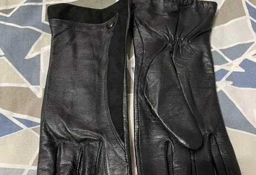 Перчатки женские кожаные новые 7