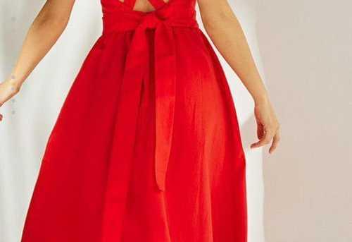Новое стильное яркое платье сарафан лен O'stin