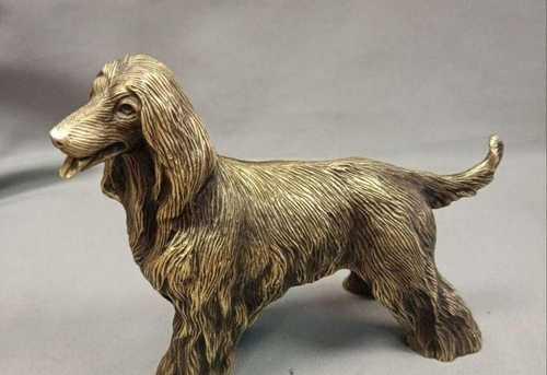 Бронзовая статуэтка Собака Афганская борзая