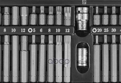 Набор вставок-бит HEX,torx,spline (40пр) 1/2 DR