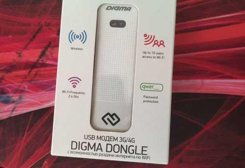 Модем Digma Dongle Wi-Fi DW1961 3G/4G