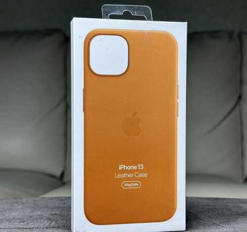 iPhone 13. Leather Case Golden Brown (оригинал)