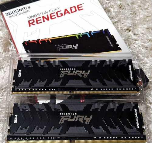 Kingston Fury Renegade RGB 16Gb (2x8GB) 3600мгц