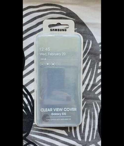 Чехол Clear view cover Galaxy S10 With