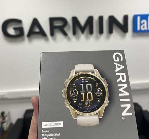 Garmin Fenix 8 sapphire/amoled 43 gold new watch