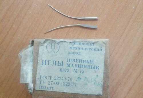 Иглы к швейным машинам СССР №75 и №100 новые