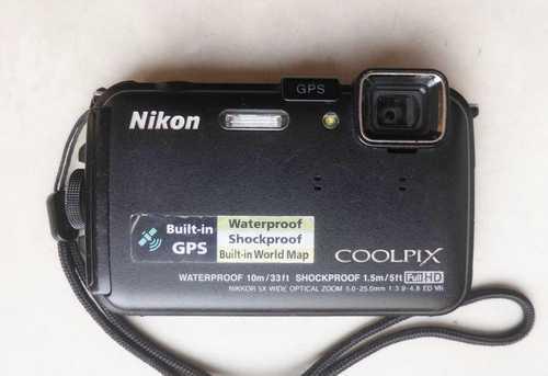 Подводный ударопрочный Nikon AW100 GPS