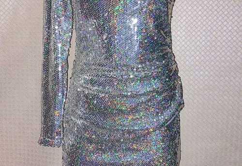 Вечернее платье серебро parisian 42,44,46