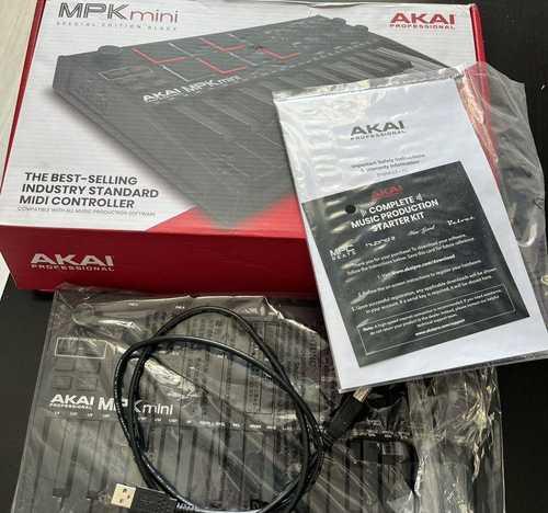 Akai Pro MPK Mini Black MK3 контроллер USB/midi