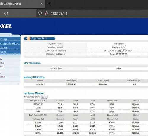 Коммутатор Zyxel MGS3520-28