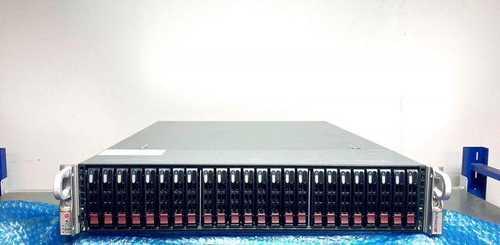 Сервер 24SFF Supermicro 2028R SAS raid, Ext 12G