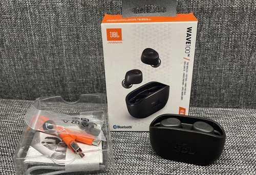 Беспроводные наушники JBL wave 100 TWS чёрные б/у