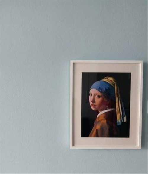 Картина репродукция "Девушка с жемчужной серёжкой"