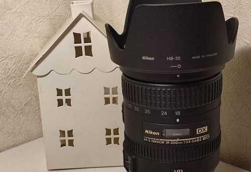Объектив Nikon AF-S 18-200mm f/3.5-5.6G II VR
