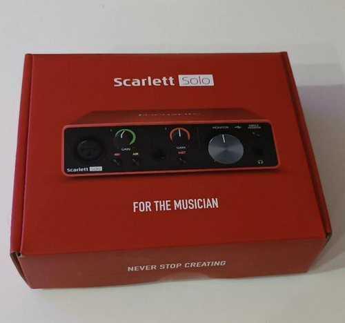 Focusrite scarlett solo 3rd gen