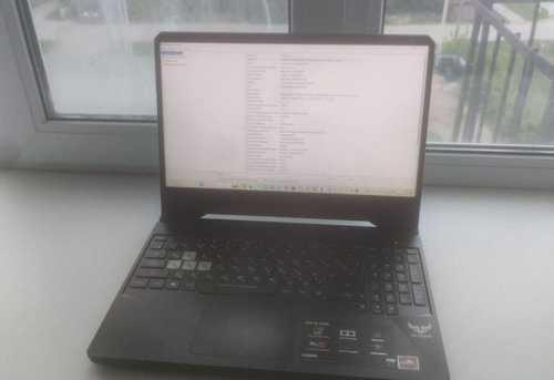 Игровой ноутбук 15.6" ASUS TUF Gaming FX505D, 1128 ГБ, Ryzen 7 3750H, RAM 8 ГБ, GeForce GTX 1050 3 ГБ