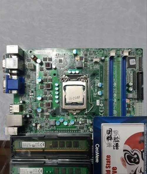 Материнская плата 1155+Процессор i5+8Gb+SSD