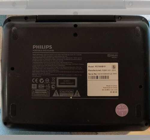 Philips PD700B/51 портативный DVD плеер