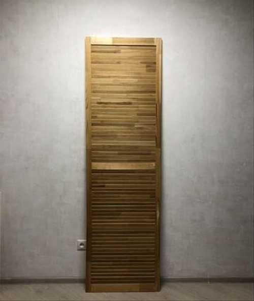 Дверка жалюзийная деревянная