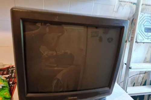 Телевизор бу цветной с кинескопом рабочий