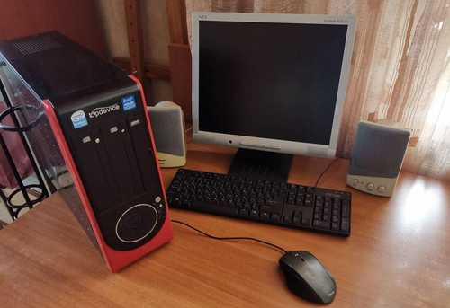 Компьютер, монитор NEC, аудио, клавиатура, мышь