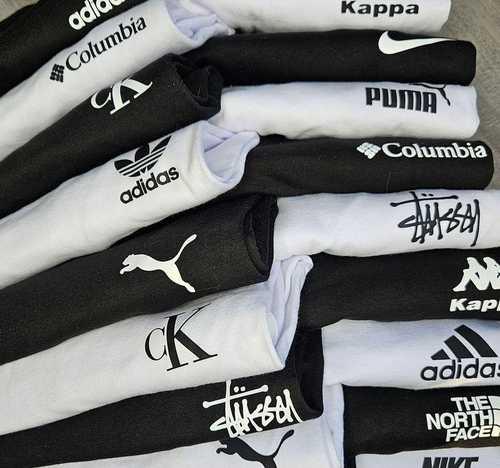 Футболки хлопок adidas бел