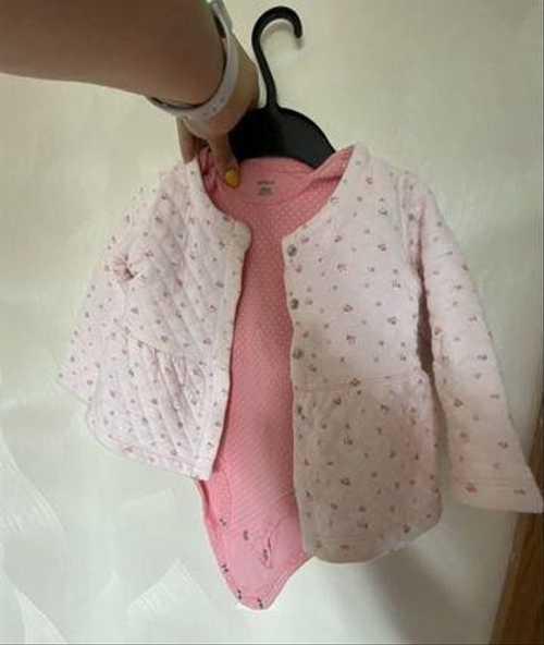 Боди и кофточка carters 24 m