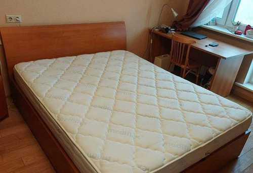Кровать двухспальная 160 200 без матраса б/у