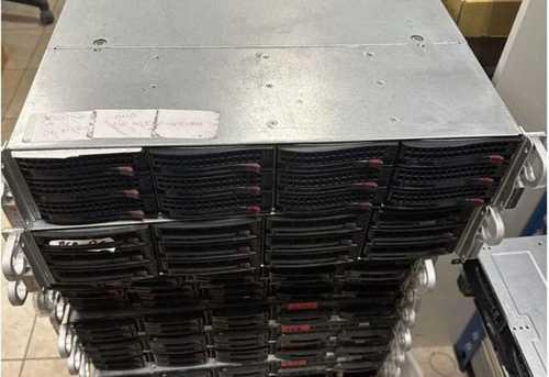 Сервер X9DRI-LN4F+ + E5-2695v2*2 + 128gb 1866MHz