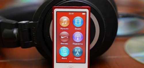 iPod Nano 7 на 16 Gb красный