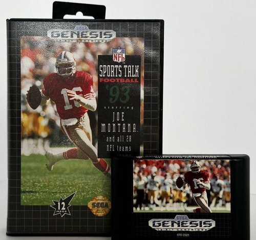 Sports Talk Football '93 Starring Joe Montana Sega