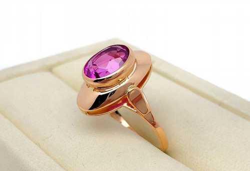 Золотое кольцо с камнем 583пр. размер: 18