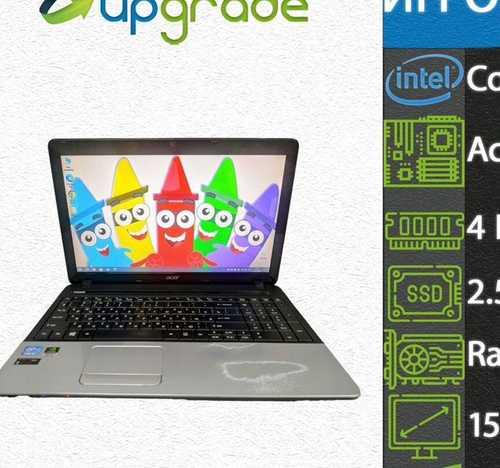 Ноутбук 15.6" Acer i5 3210M/4гб/SSD 120гб/GT 610m