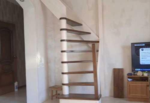 Лестница деревянная готовая из Леруа мерлен