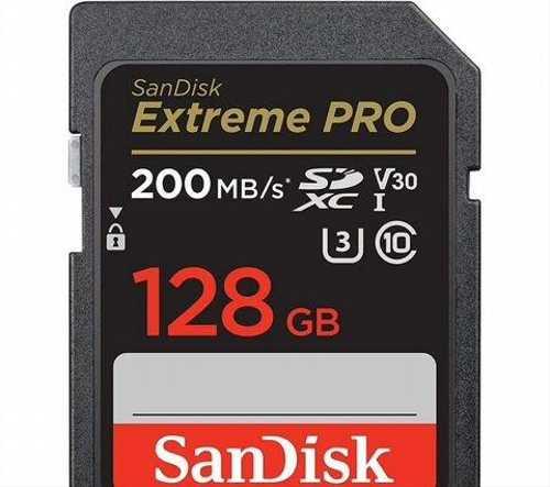 Карта памяти SanDisk Extreme Pro 128Gb 200/90 Mb/s