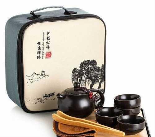 Чайный сервиз походный (чемоданчик) 7 предметов